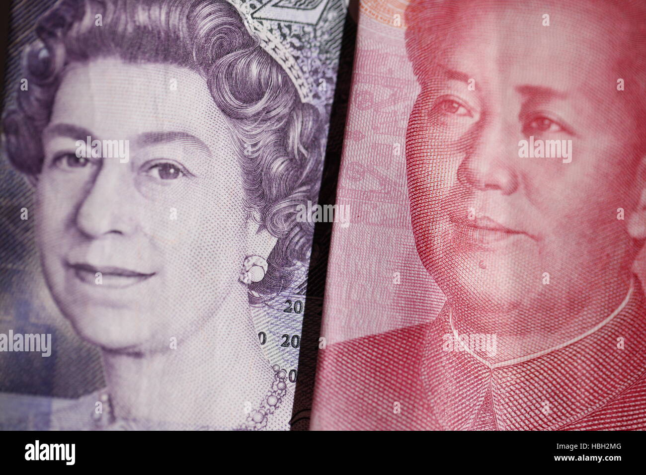 Money as a mix of major foreign currency banknotes - Chinese Renminbi ...