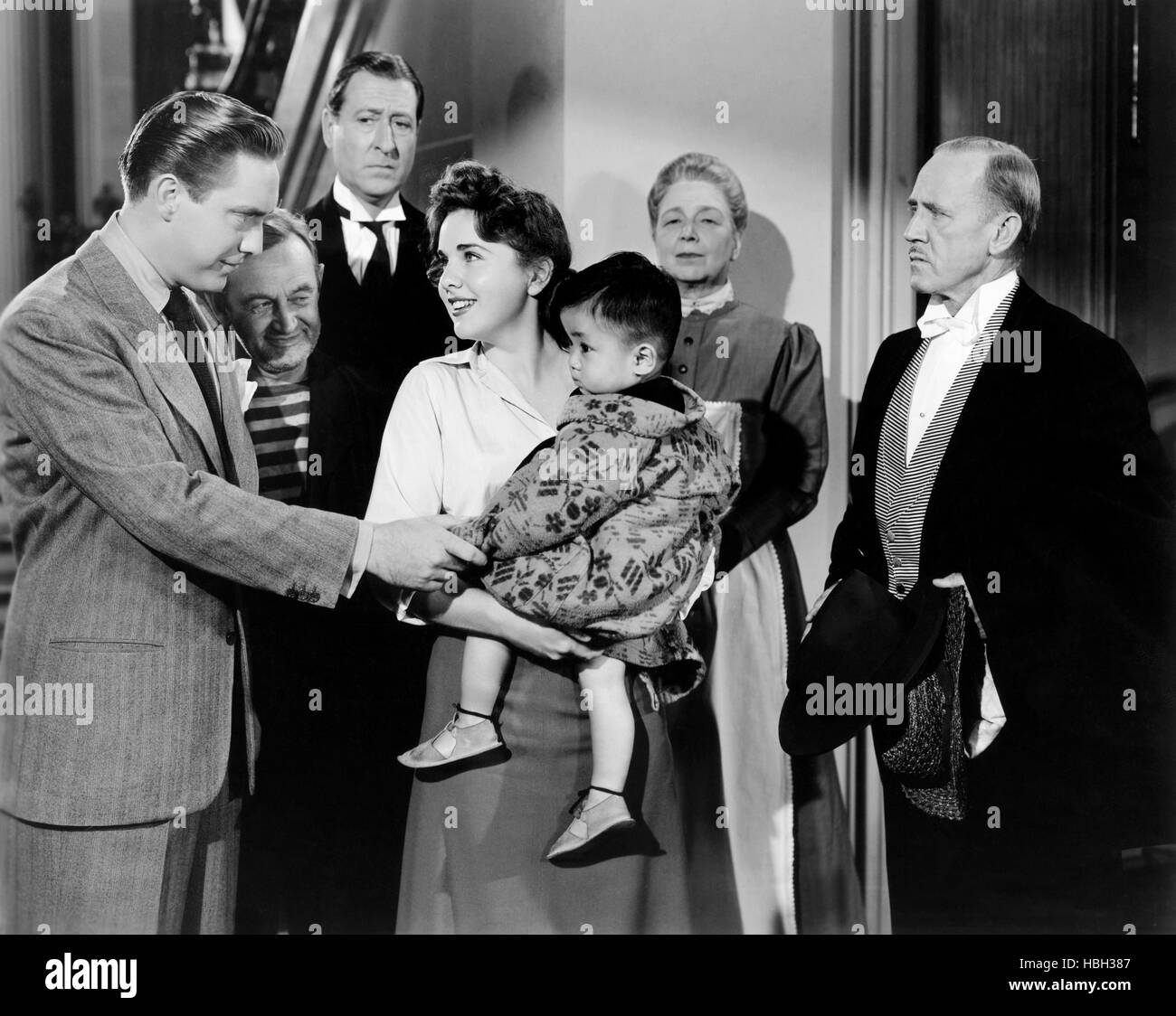 THE AMAZING MRS. HOLLIDAY, from left: Edmond O'Brien, Barry Fitzgerald ...