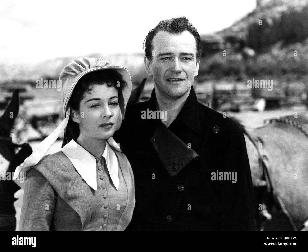 ANGEL AND THE BADMAN, from left, Gail Russell, John Wayne, 1947 Stock ...