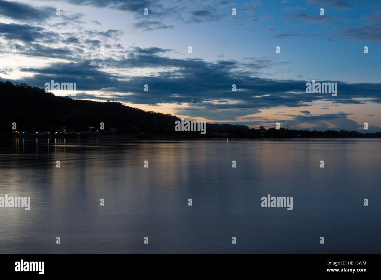 Beni river in Bolivian jungle (Rurrenabaque region) at sunset Stock ...