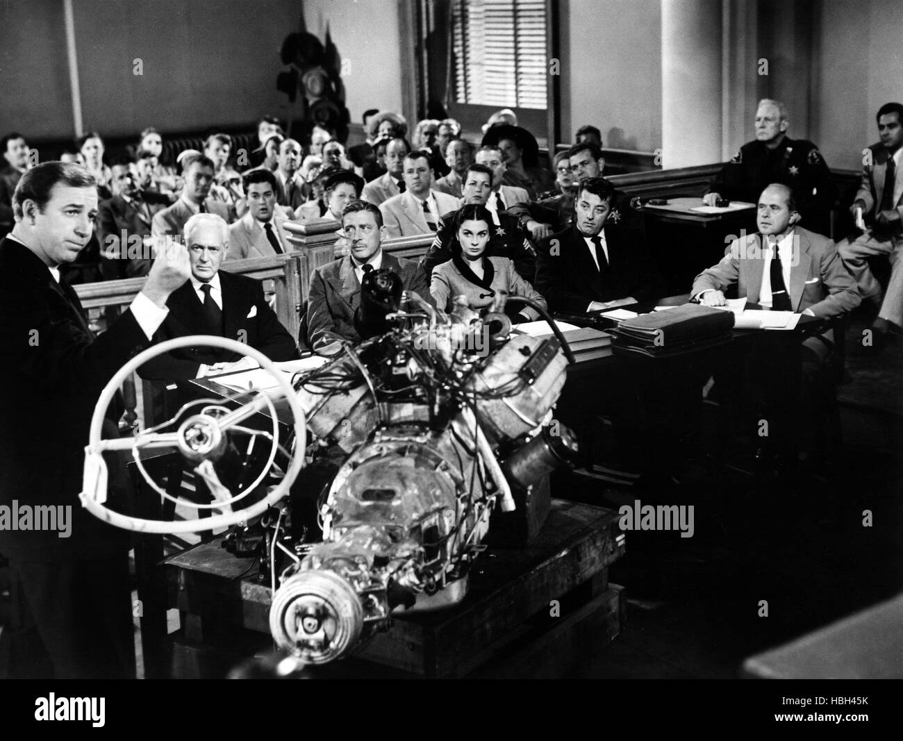 ANGEL FACE, Robert Gist, Leon Ames, Jean Simmons, Robert Mitchum, 1952 ...