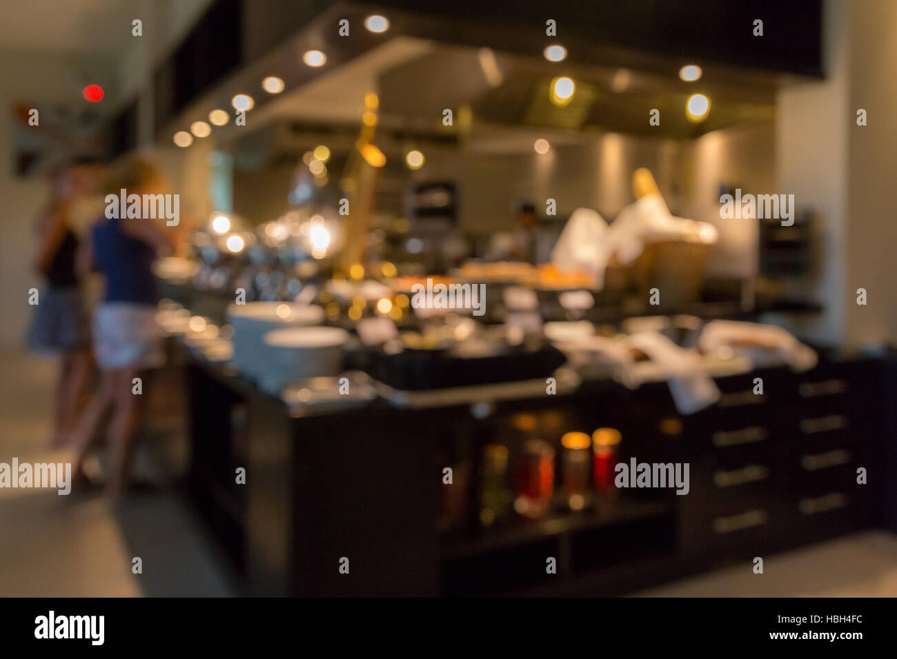 Restaurant blur background Stock Photo - Alamy