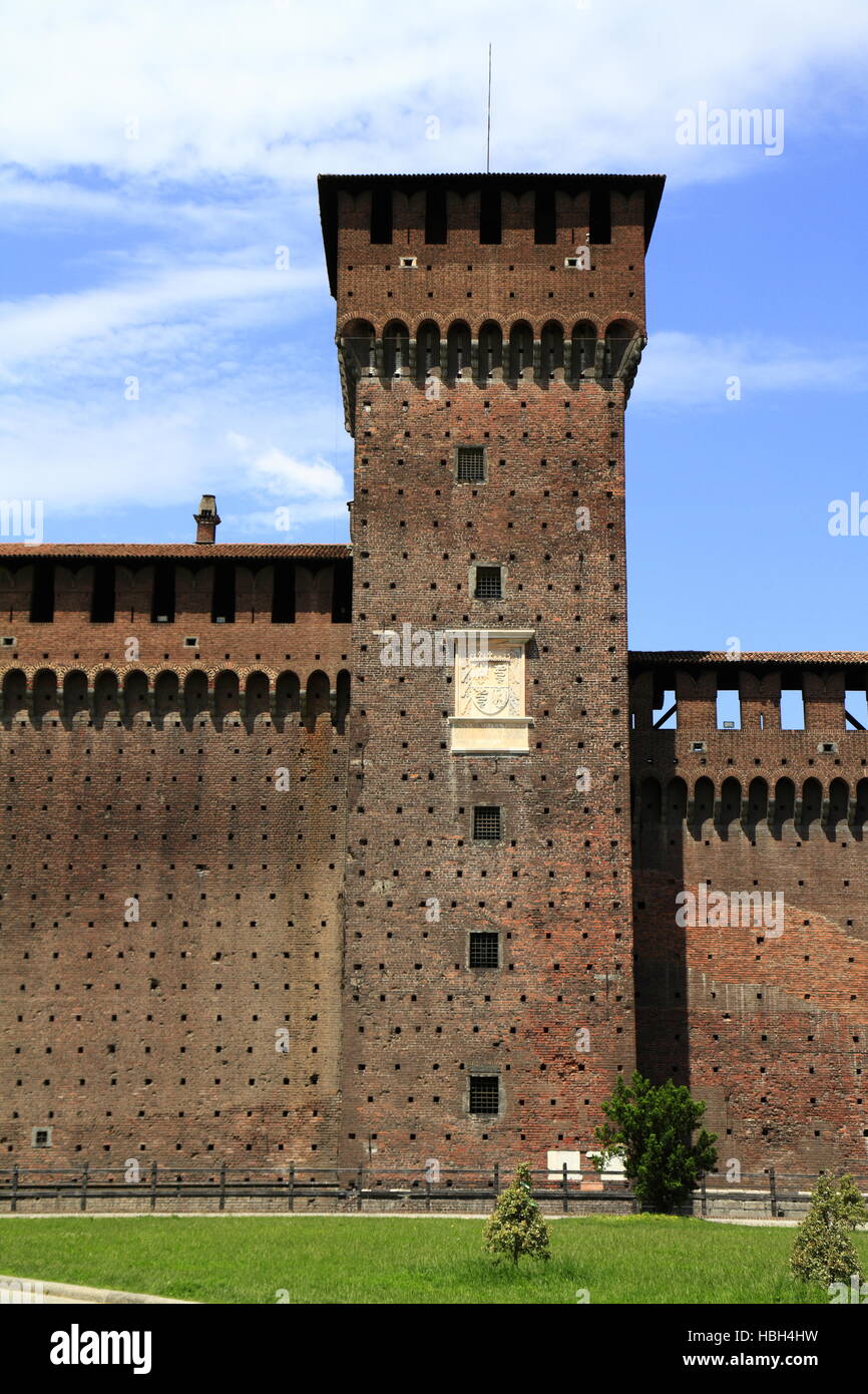 Castello sforzesco medieval castle milan hi-res stock photography and ...