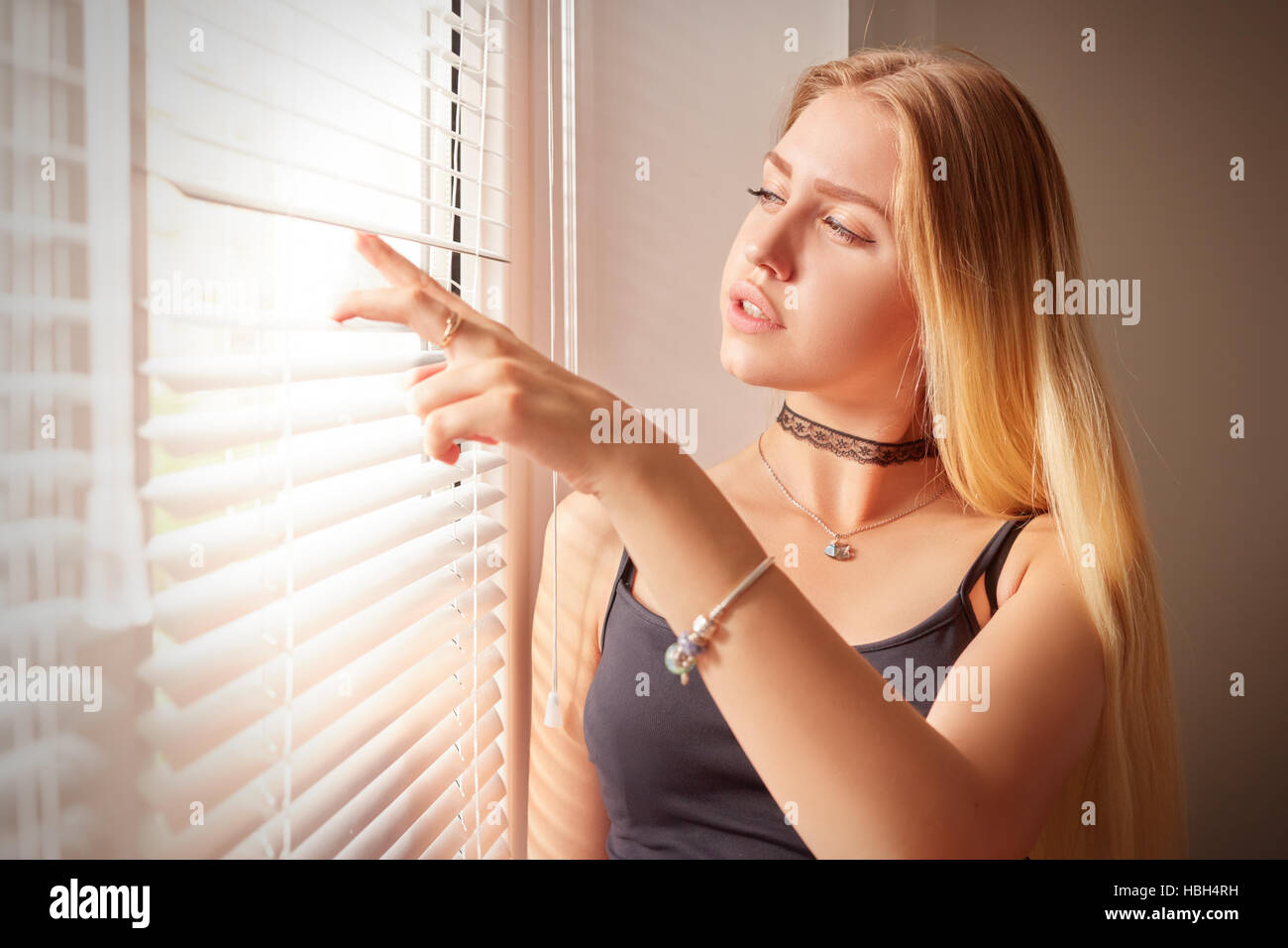 Sad person looking at people hi-res stock photography and images - Alamy