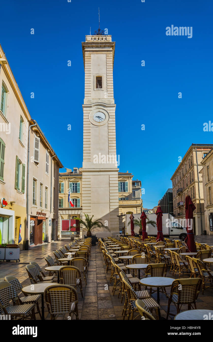 Coffee shop on the square Stock Photo - Alamy