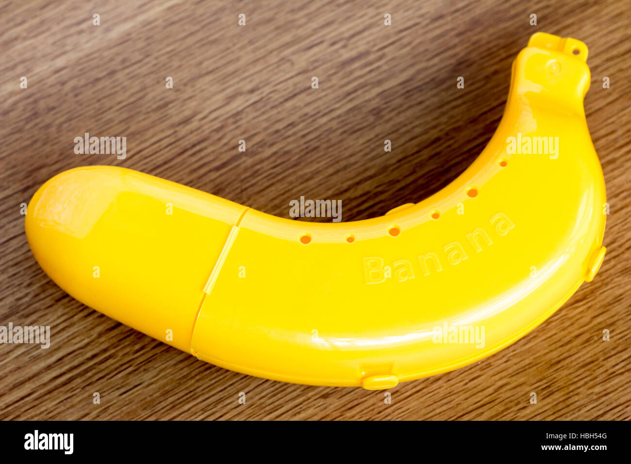 Japanese plastic yellow lunch banana case Stock Photo - Alamy