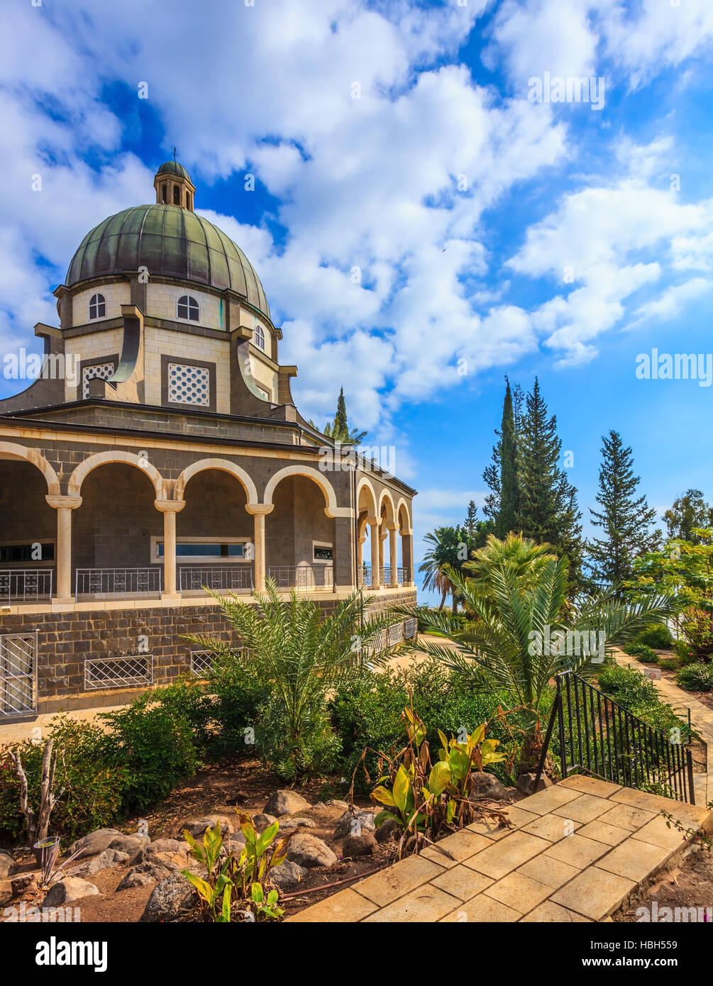 The gallery with columns Stock Photo - Alamy