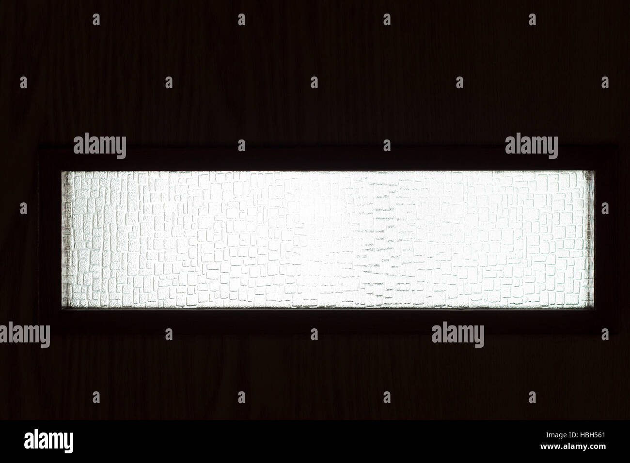 small viewing window on the wooden door Stock Photo - Alamy