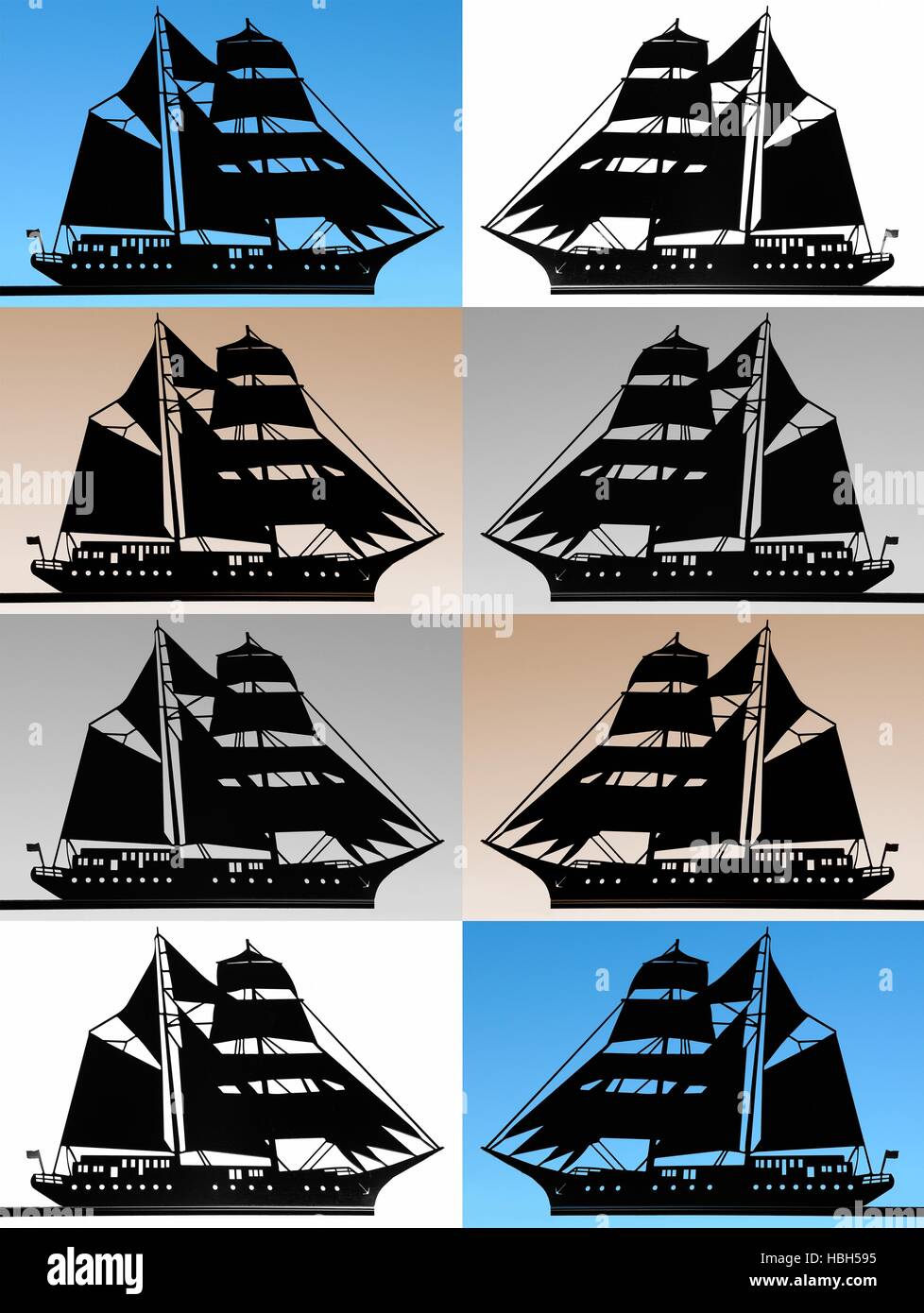 Multiple ships hi-res stock photography and images - Alamy