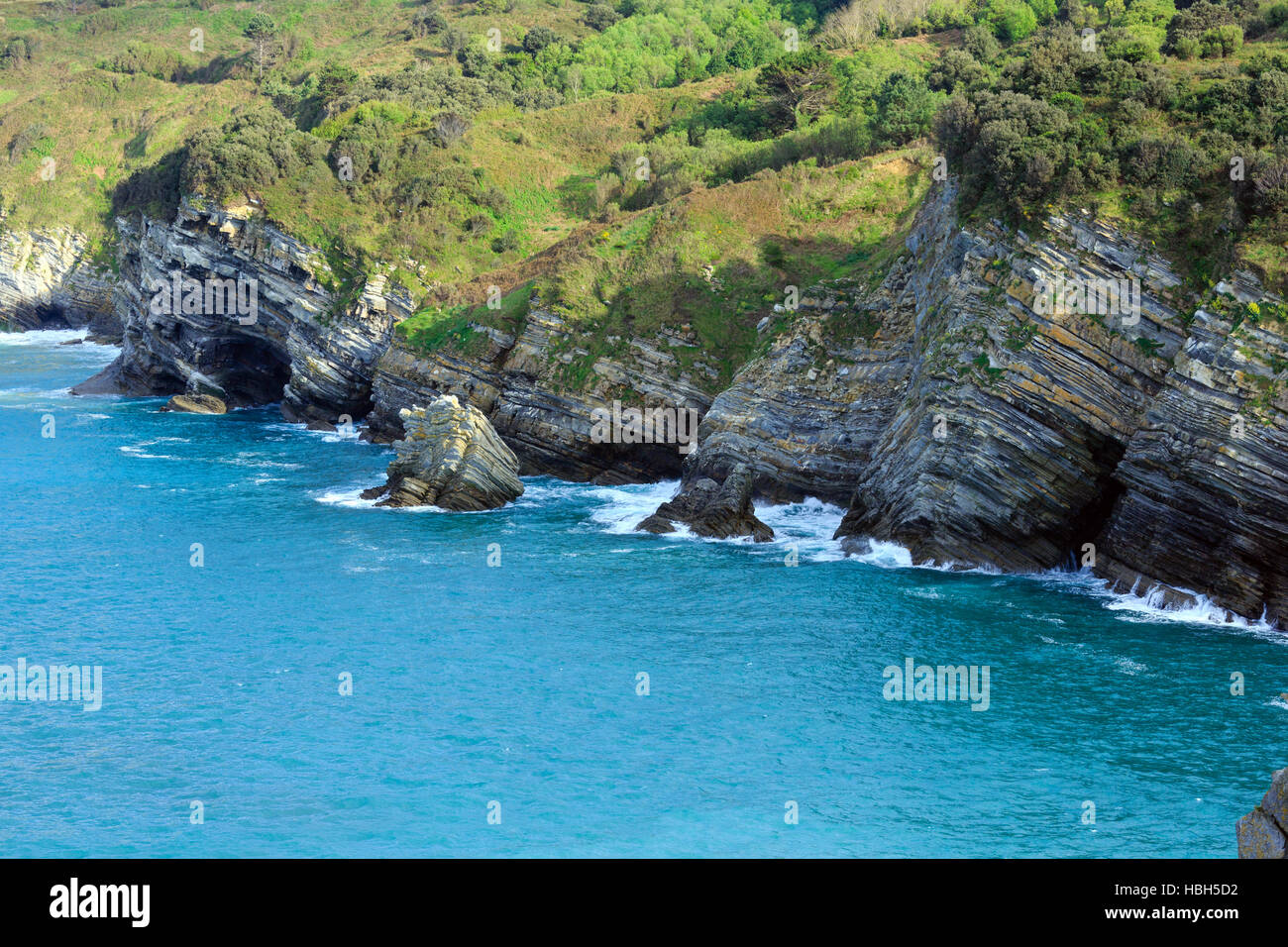 Summer ocean rocky coast (Spain Stock Photo - Alamy