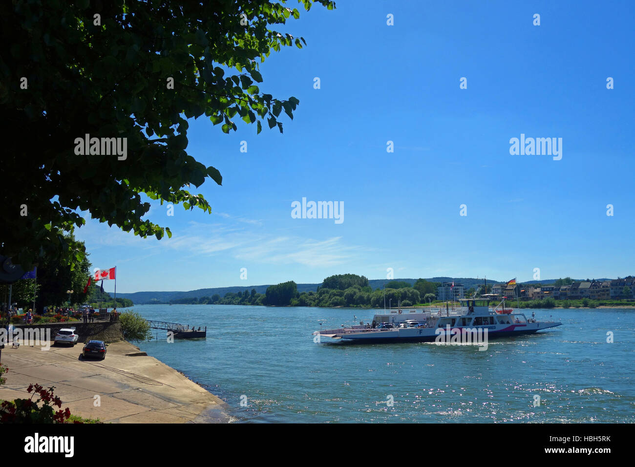 linz at the river rhine Stock Photo - Alamy