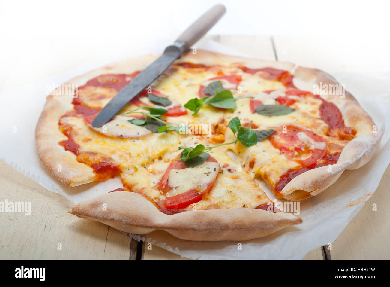 Italian pizza Margherita Stock Photo - Alamy