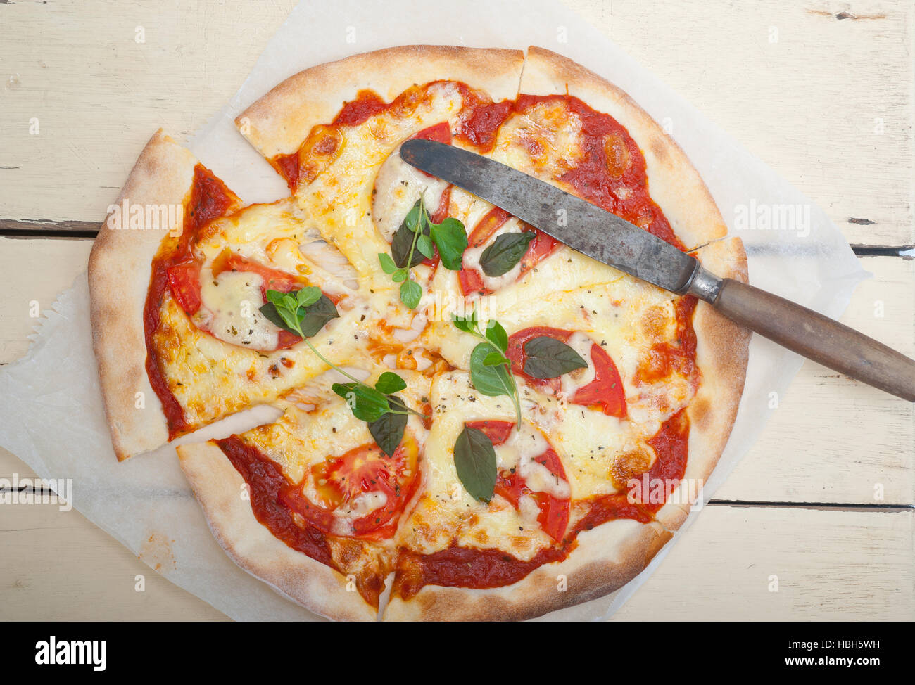Italian pizza Margherita Stock Photo - Alamy