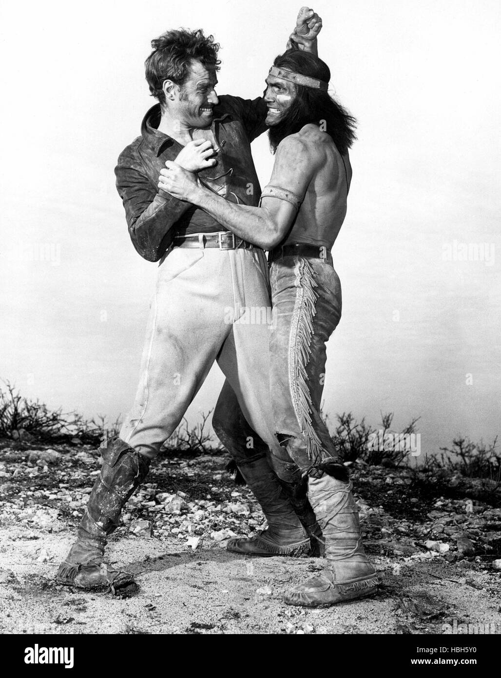 ARROWHEAD, Charlton Heston, Jack Palance, 1953 Stock Photo - Alamy