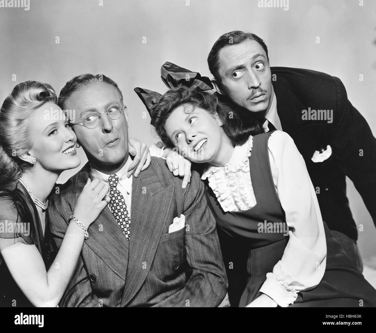 AROUND THE WORLD, from left: Georgia Carroll, Kay Kyser, Marcy McGuire ...