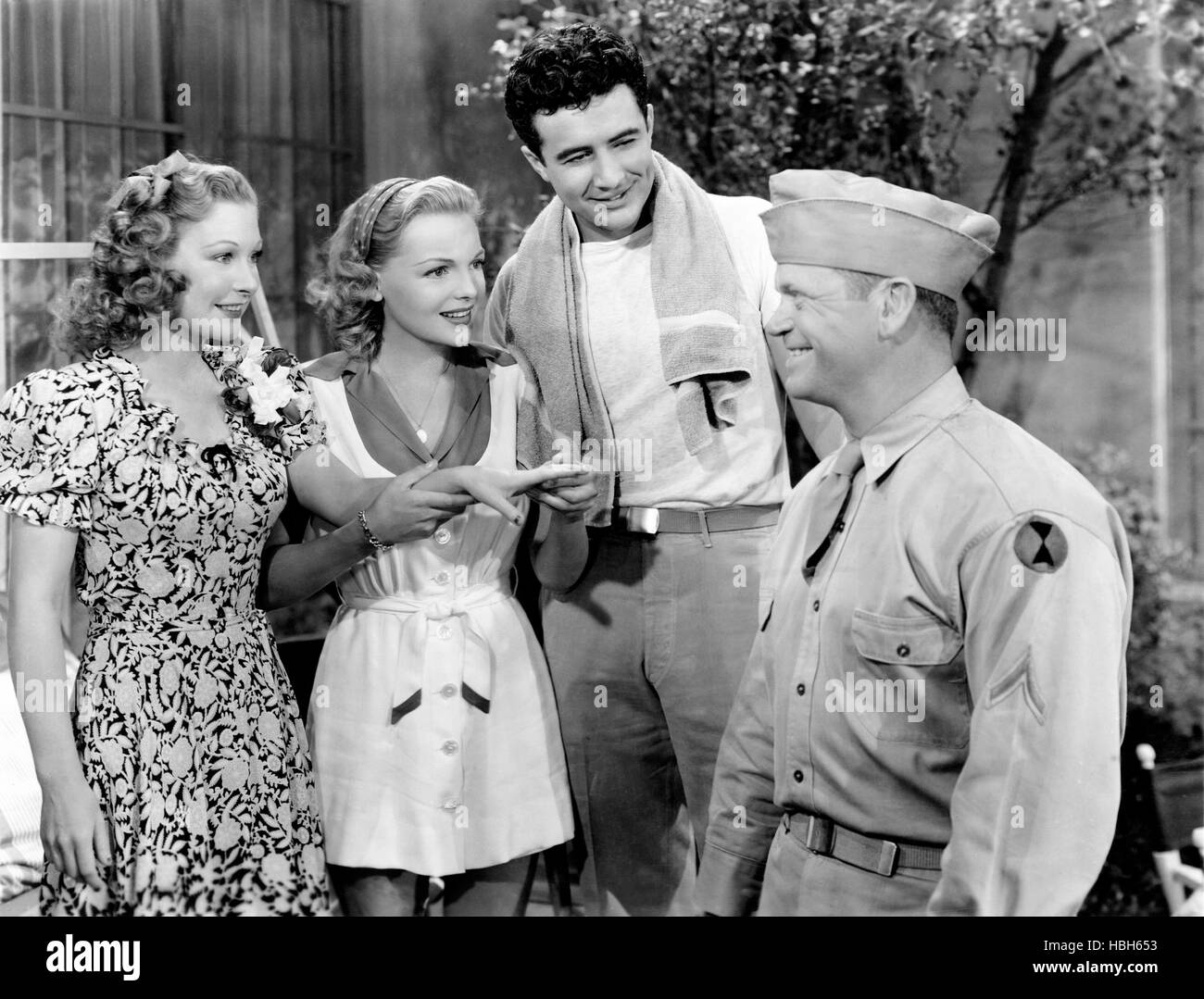ARMY WIVES, from left, Dorothea Kent, Elyse Knox, Rick Vallin, Murray ...