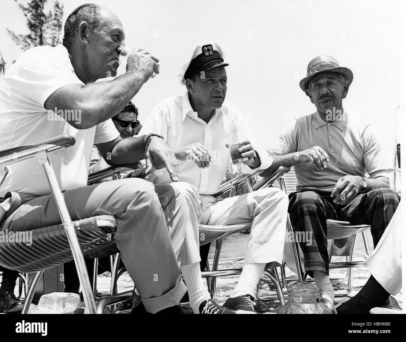 ASSAULT ON A QUEEN, from left: Director Jack Donahue, Frank Sinatra ...