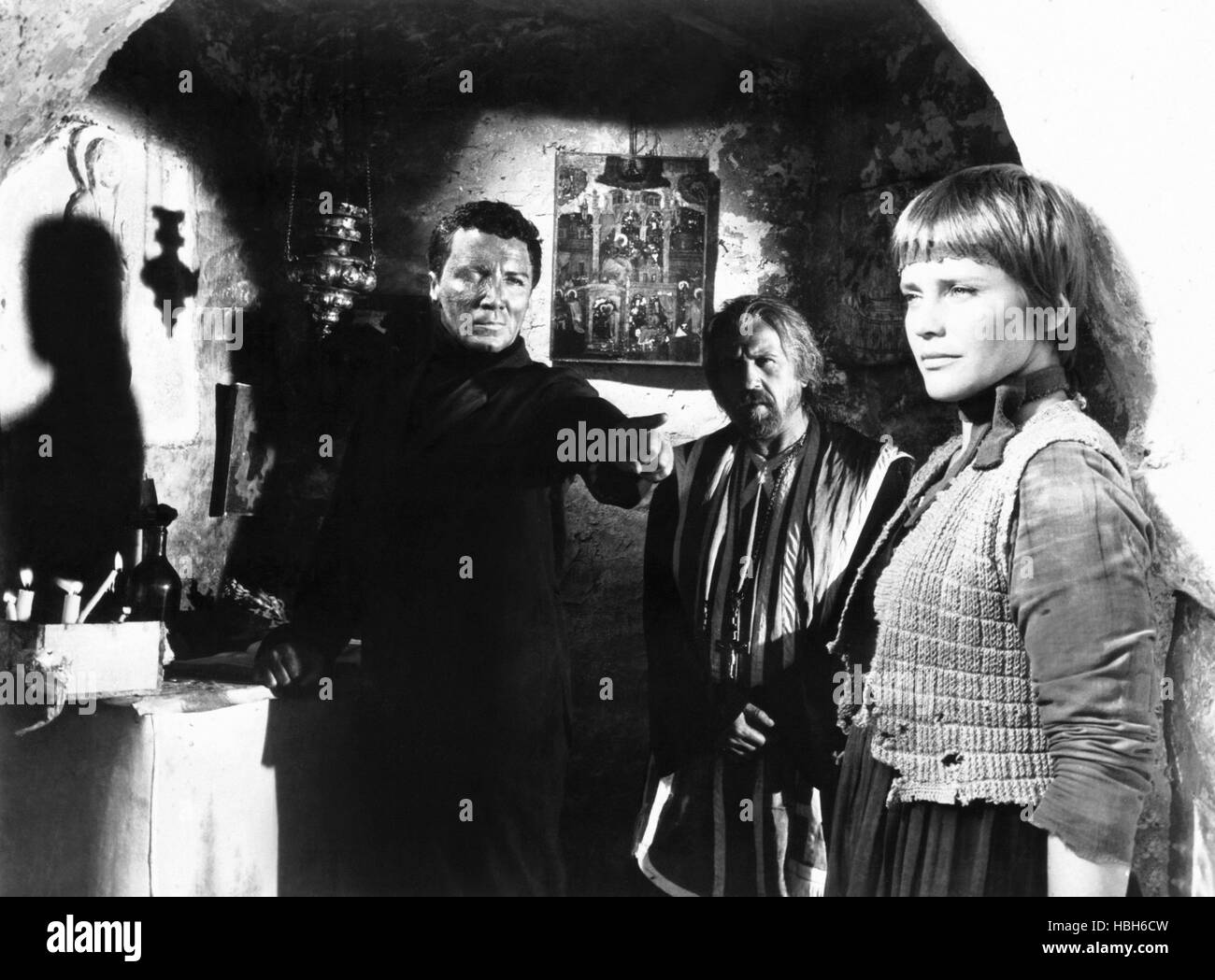 AS THE SEA RAGES, left and right, Cameron Mitchell, Maria Schell, 1959 ...