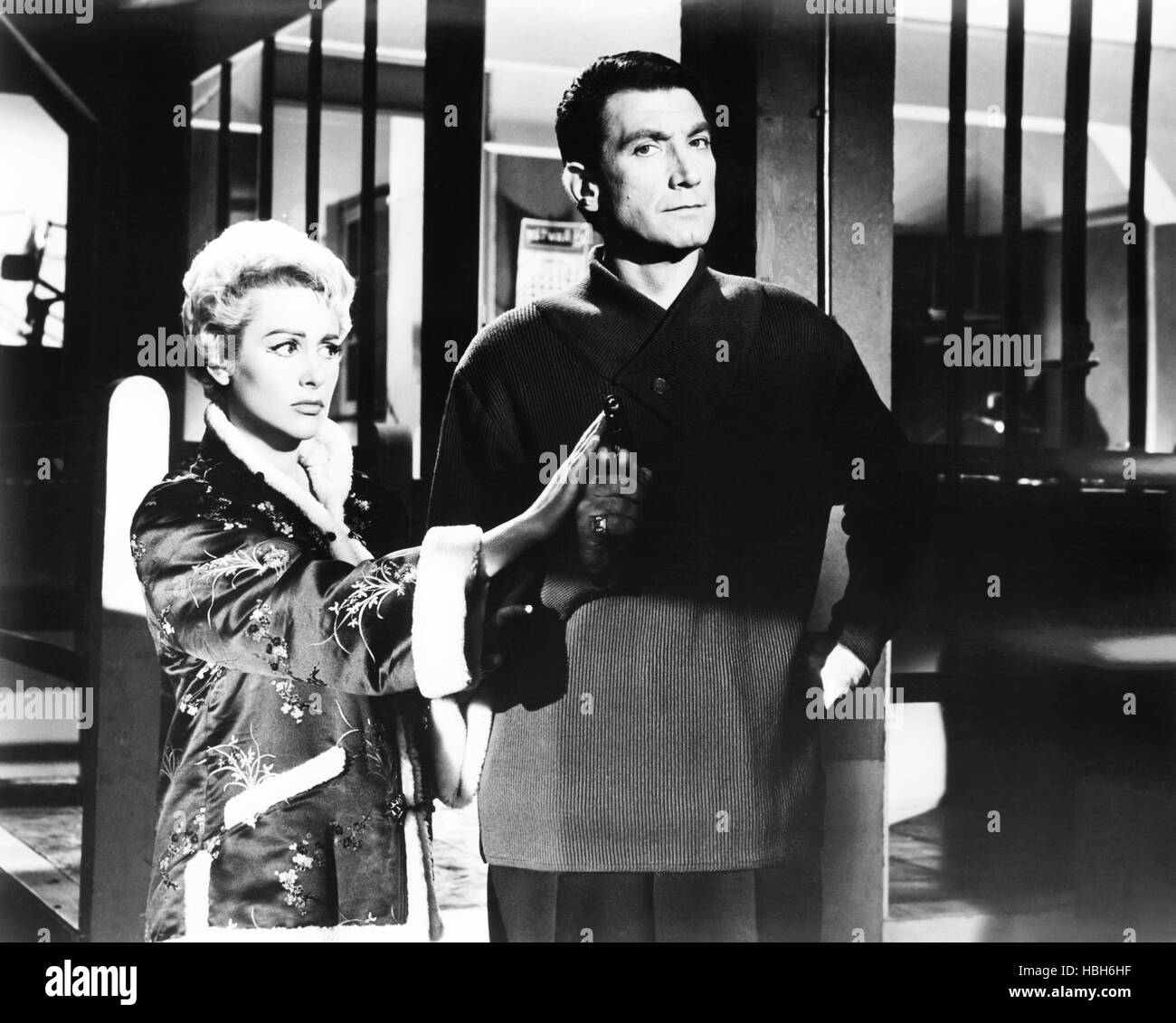 ATOMIC AGENT, (aka NATHALIE, AGENT SECRET), from left: Martine Carol, Felix Marten, 1959 Stock ...