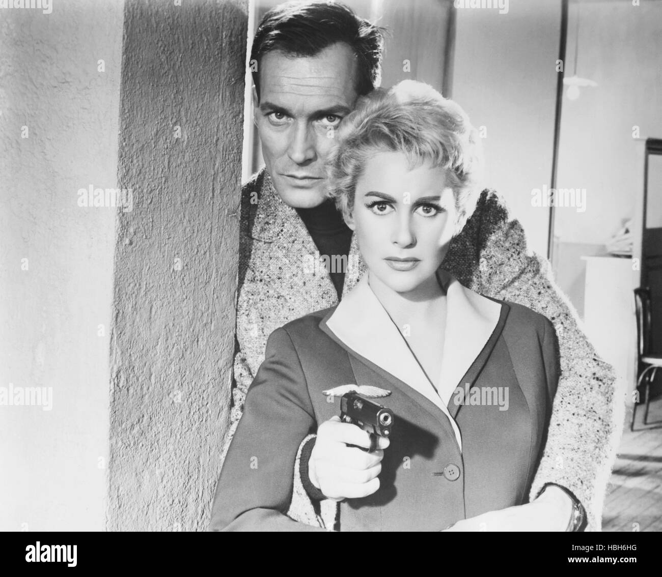 ATOMIC AGENT, (aka NATHALIE, AGENT SECRET), from left: Jacques Berthier, Martine Carol, 1959 ...