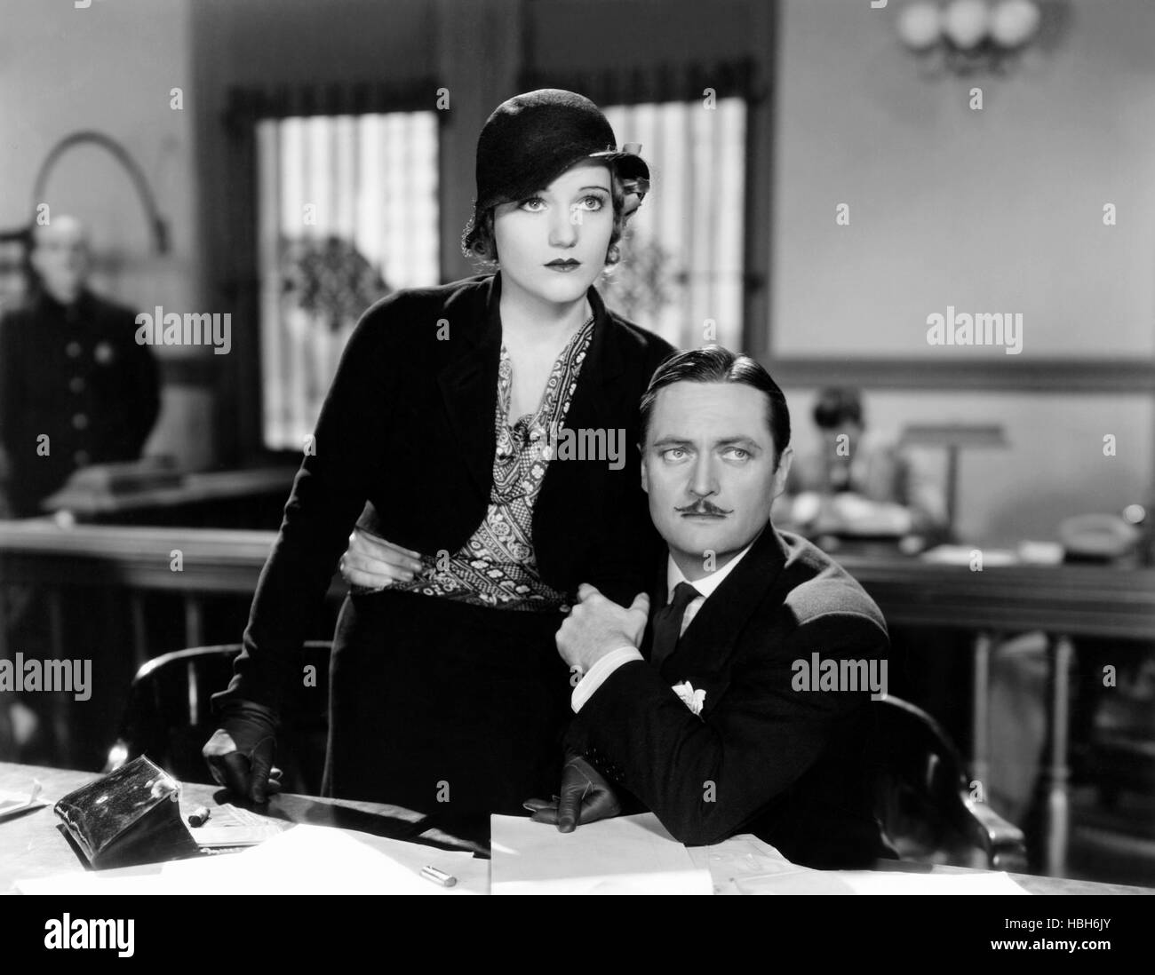 ATTORNEY FOR THE DEFENSE, from left: Constance Cummings, Edmund Lowe ...