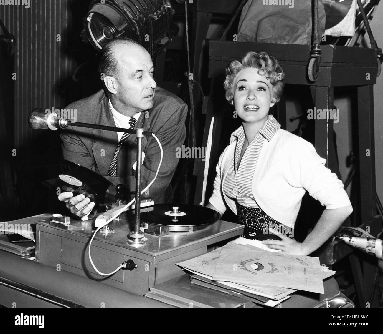 ATHENA, from left, director Richard Thorpe, Jane Powell, listening to a ...
