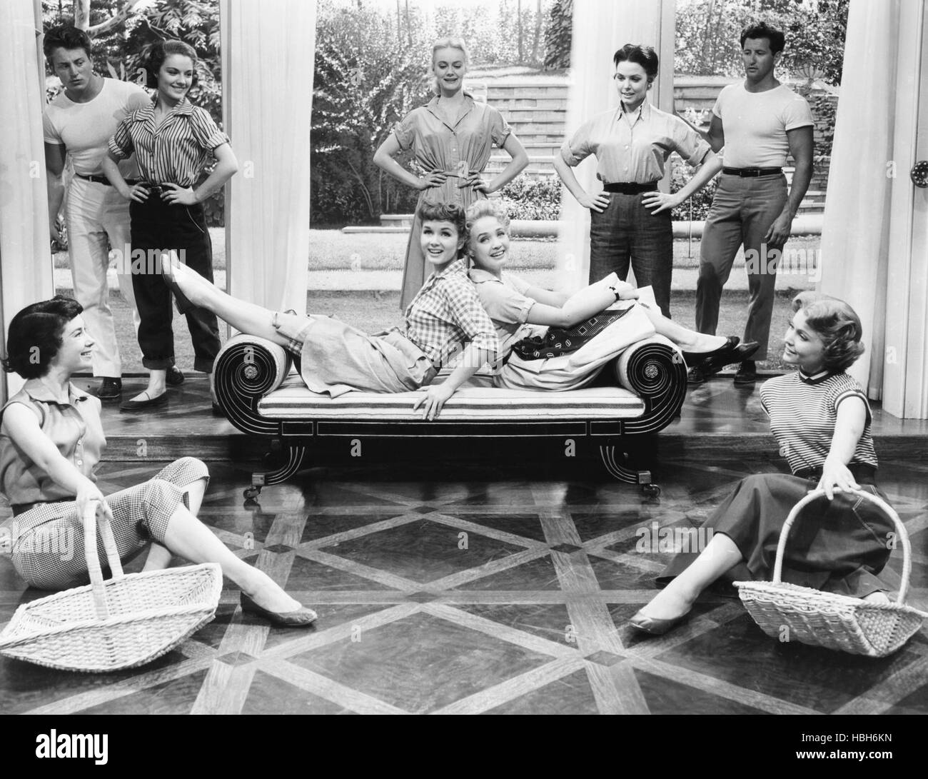 ATHENA, back to back from left: Debbie Reynolds, Jane Powell, clockwise ...