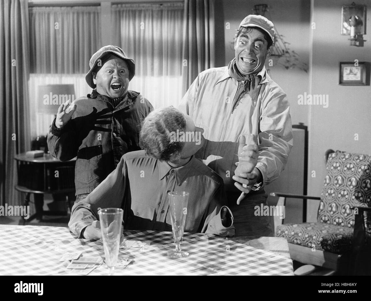 THE ATOMIC KID, from left: Mickey Rooney, Robert Strauss, 1954 Stock ...