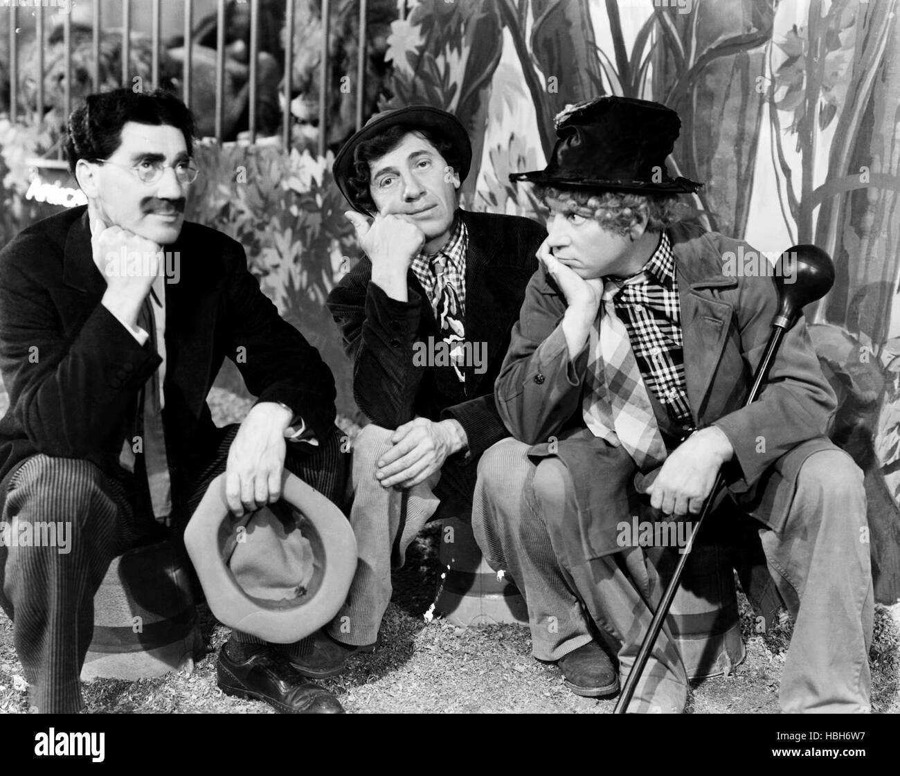 AT THE CIRCUS, from left, Groucho Marx, Chico Marx, Harpo Marx, 1939 ...