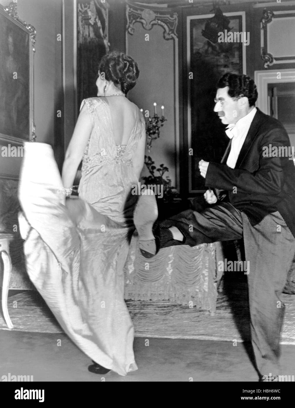 AT THE CIRCUS, from left, Margaret Dumont, Groucho Marx, 1939 Stock ...