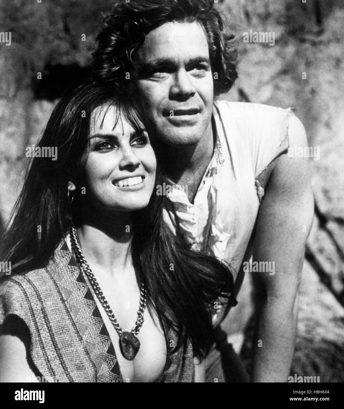 AT THE EARTH'S CORE, Caroline Munro, Doug McClure, 1976 Stock Photo - Alamy