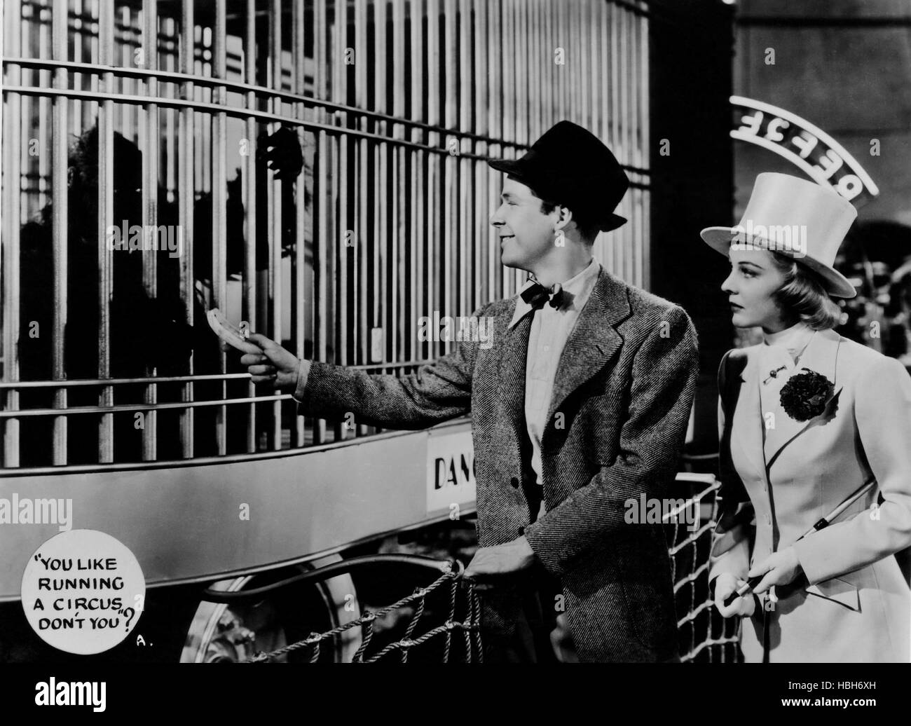 AT THE CIRCUS, from left: Kenny Baker, Florence Rice, 1939 Stock Photo ...