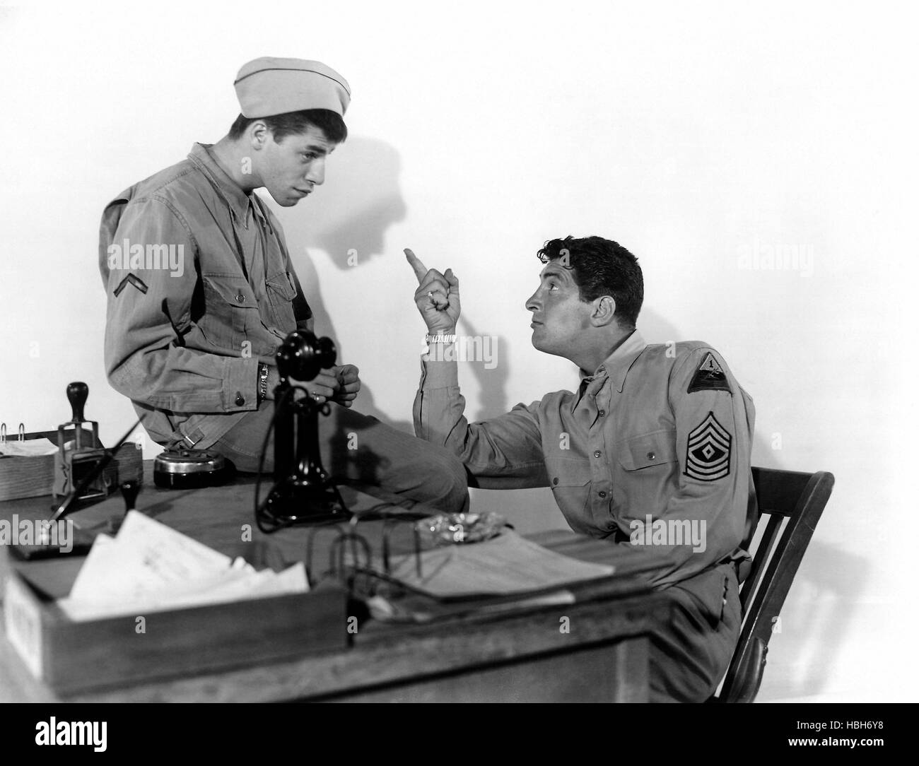 AT WAR WITH THE ARMY, Jerry Lewis, Dean Martin, 1950 Stock Photo - Alamy