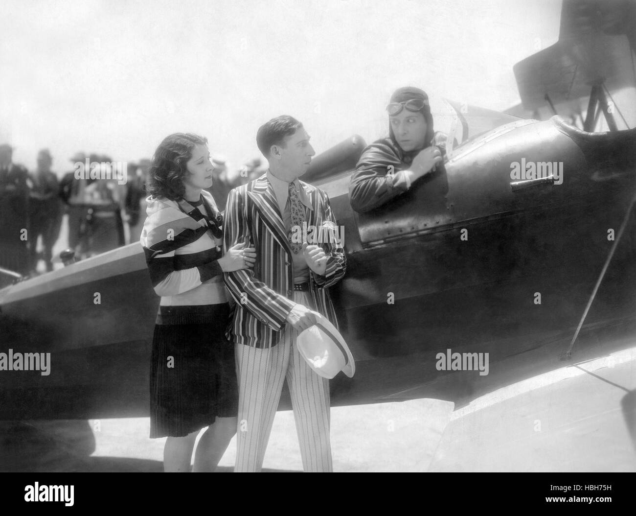 THE AVIATOR, from left: Patsy Ruth Miller, Lee Moran, Edward Everett ...