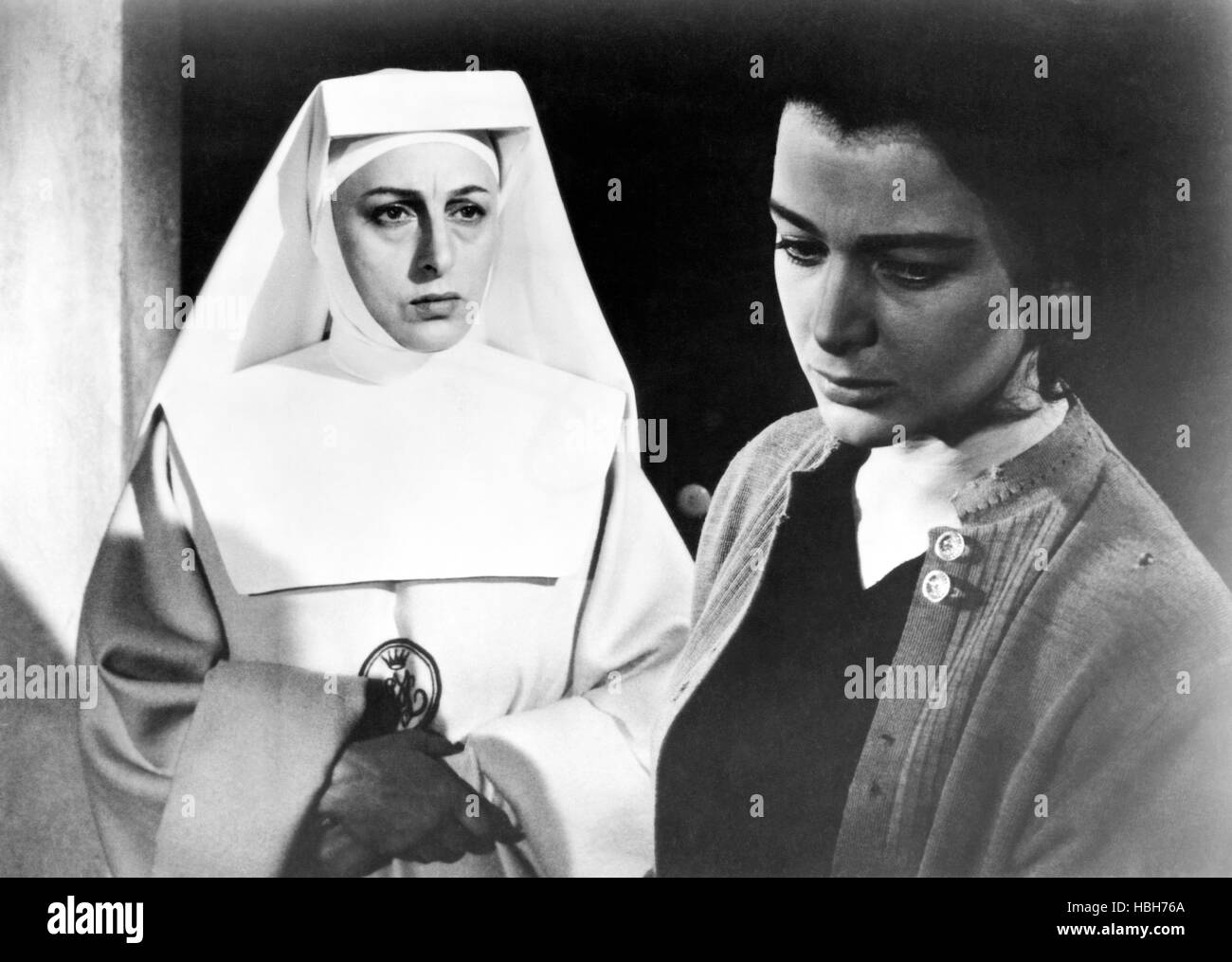 THE AWAKENING, (aka SUOR LETIZIA), Anna Magnani (left), 1957 Stock ...