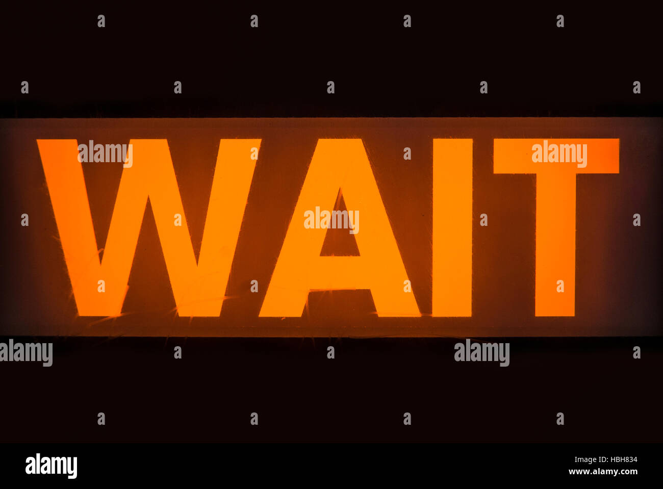 Wait sign crossing hi-res stock photography and images - Alamy