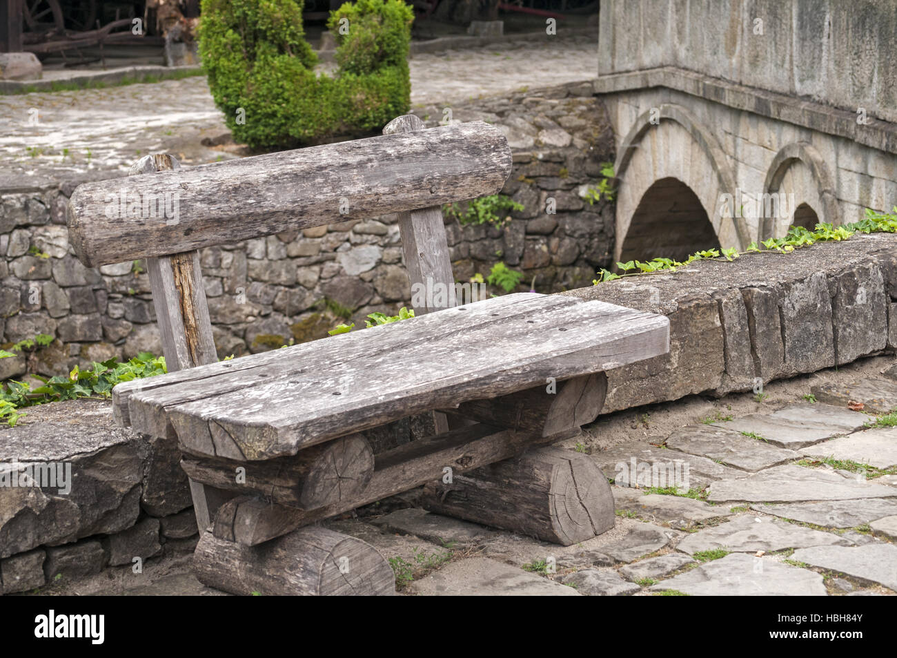 Vintage bench river hi-res stock photography and images - Alamy