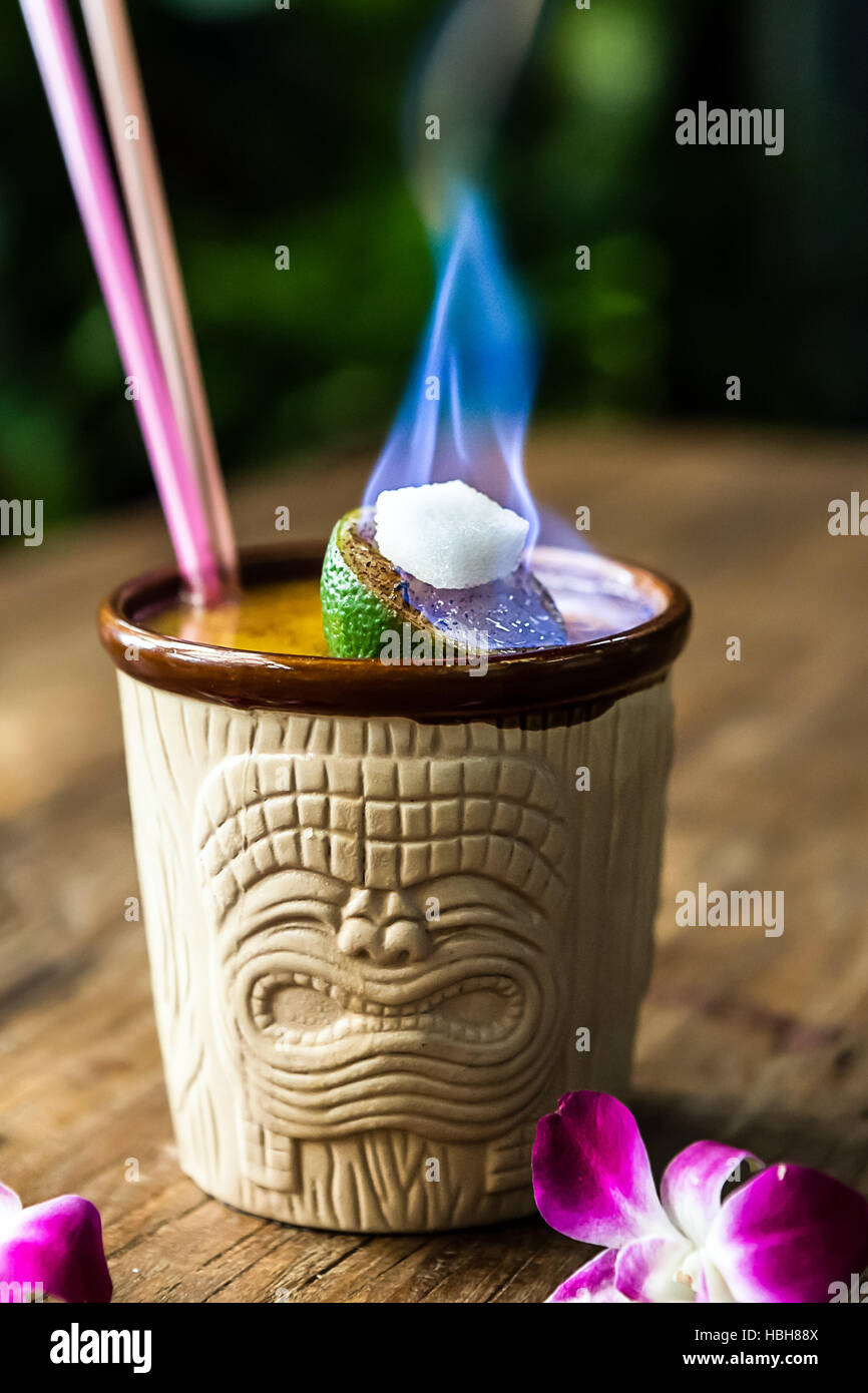 Flaming cocktail mug hi-res stock photography and images - Alamy