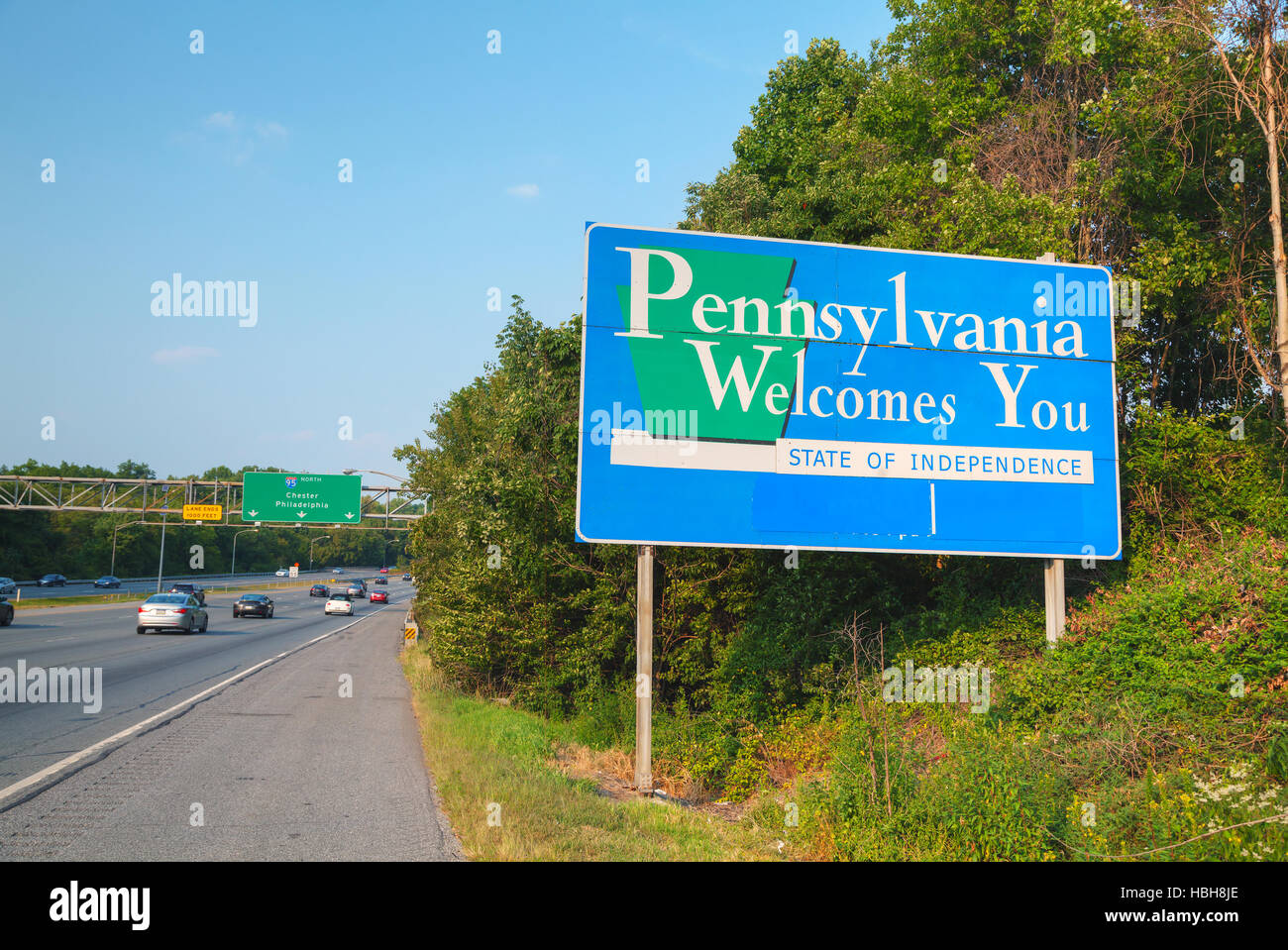 Pennsylvania welcome sign hi-res stock photography and images - Alamy