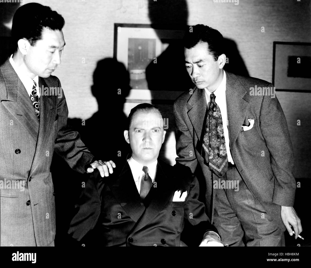 BETRAYAL FROM THE EAST, from left, Philip Ahn, Lee Tracy, Richard Loo ...