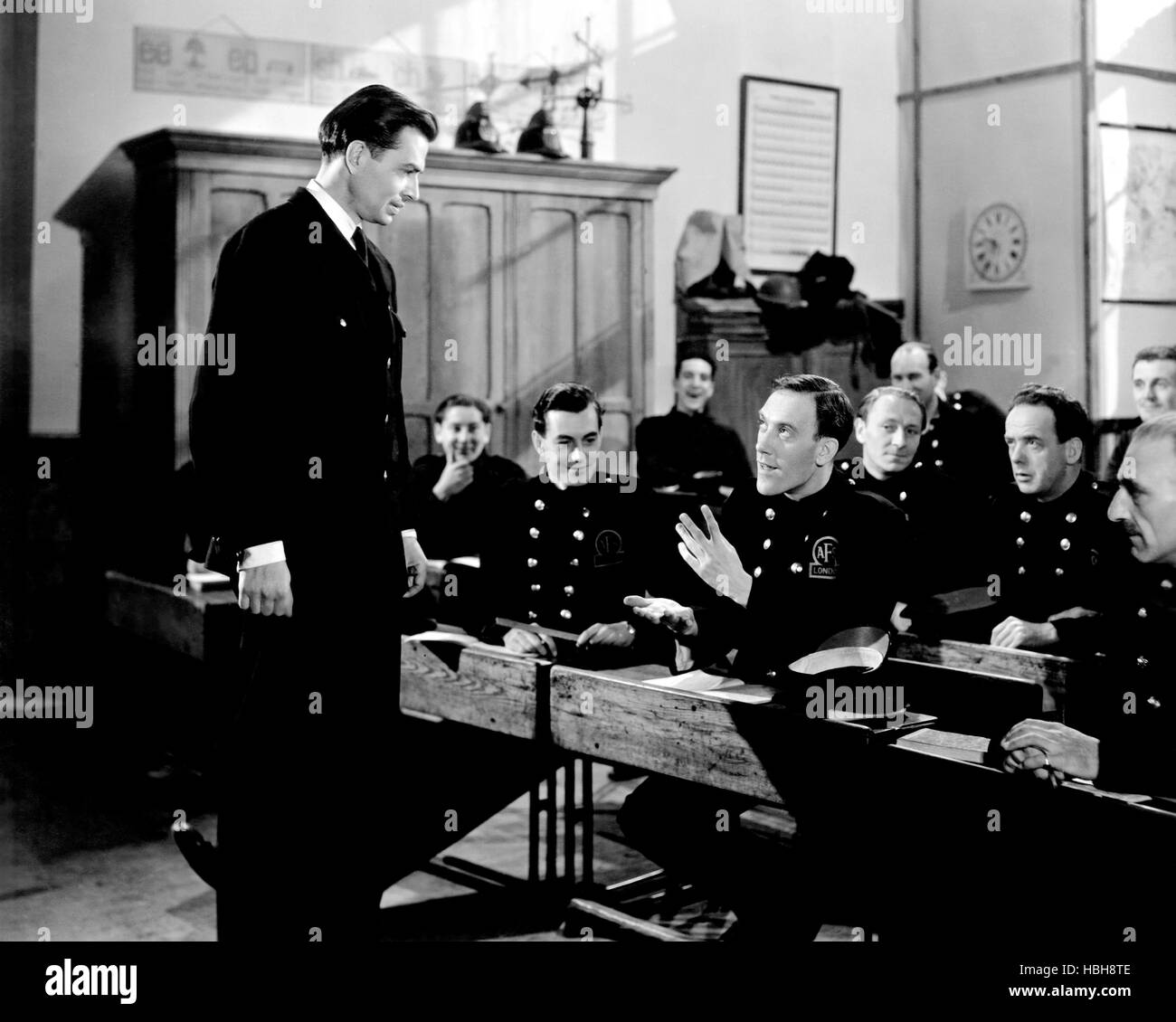 THE BELLS GO DOWN, from left, James Mason, Philip Friend, Tommy Trinder ...