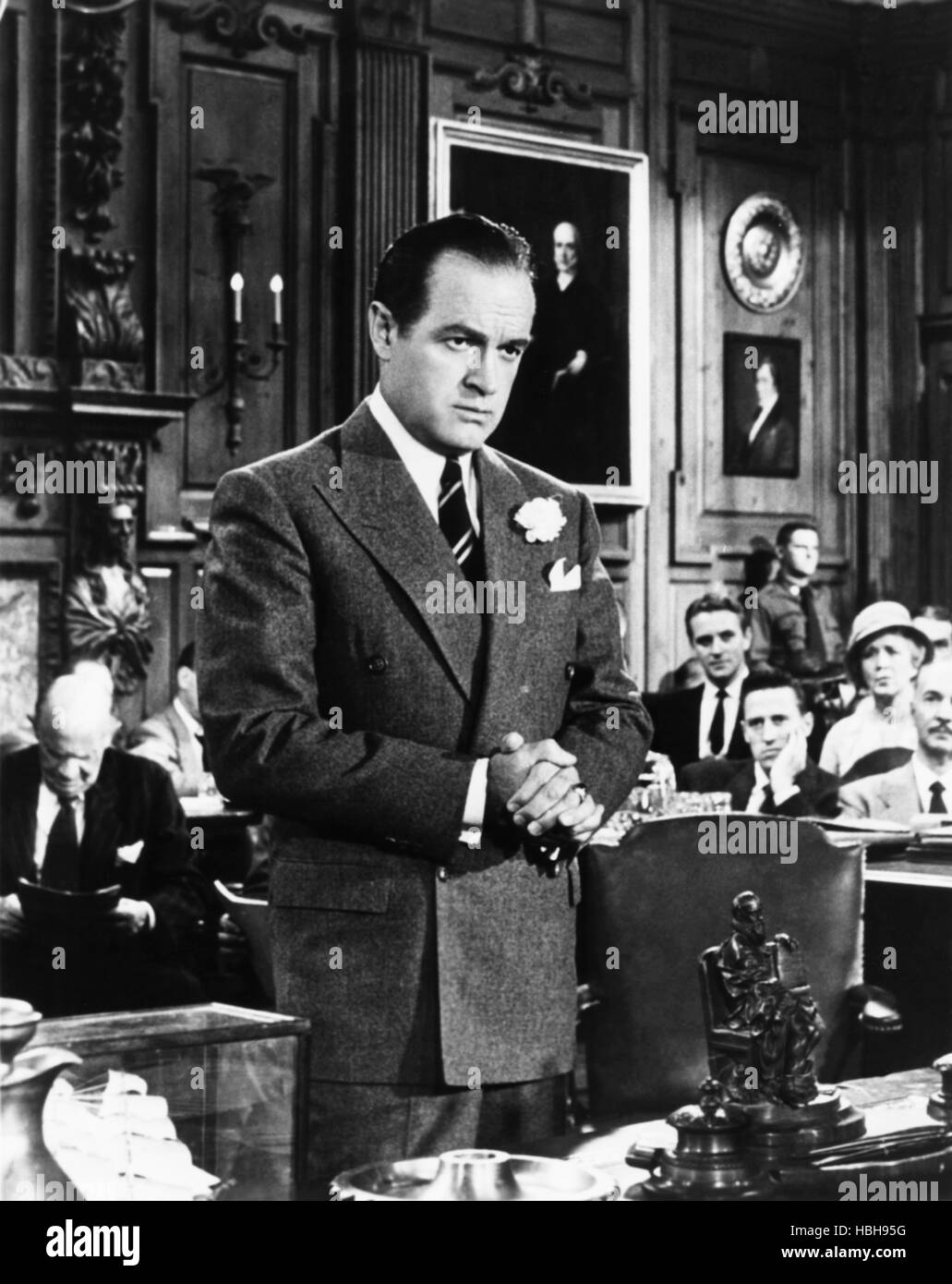 BEAU JAMES, Bob Hope, Bess Flowers (seated rear right), 1957 Stock ...