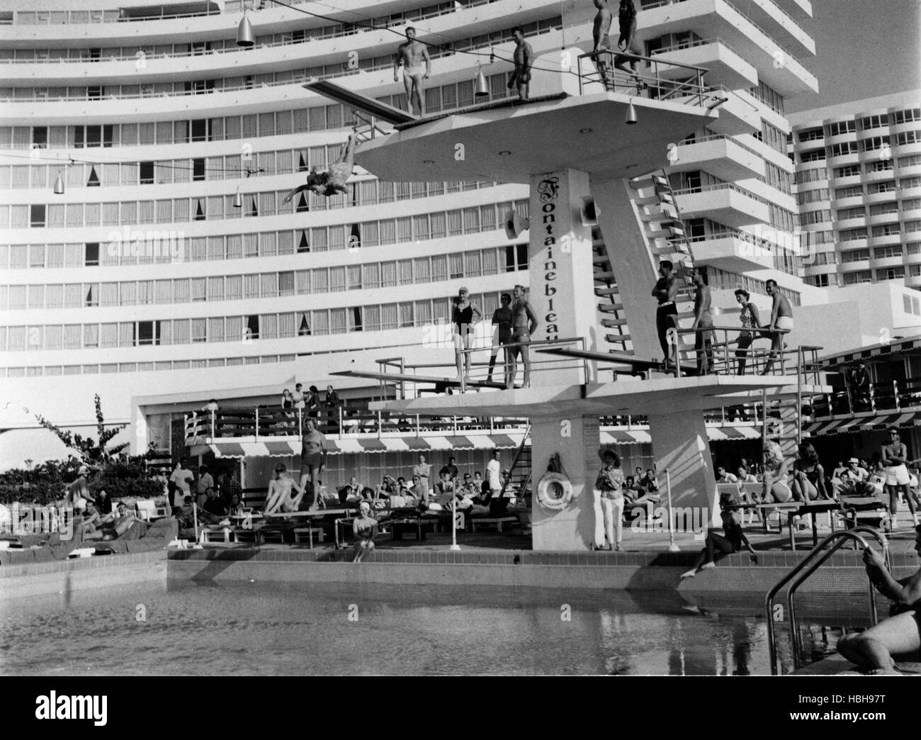 THE BELLBOY, Pool and diving platform at the Fontainebleau Hotel in ...