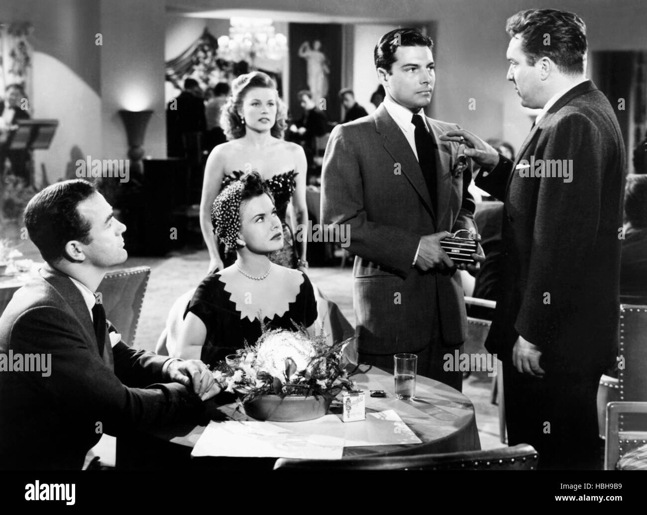 BETWEEN MIDNIGHT AND DAWN, from left, Mark Stevens, Gale Storm, Gale ...