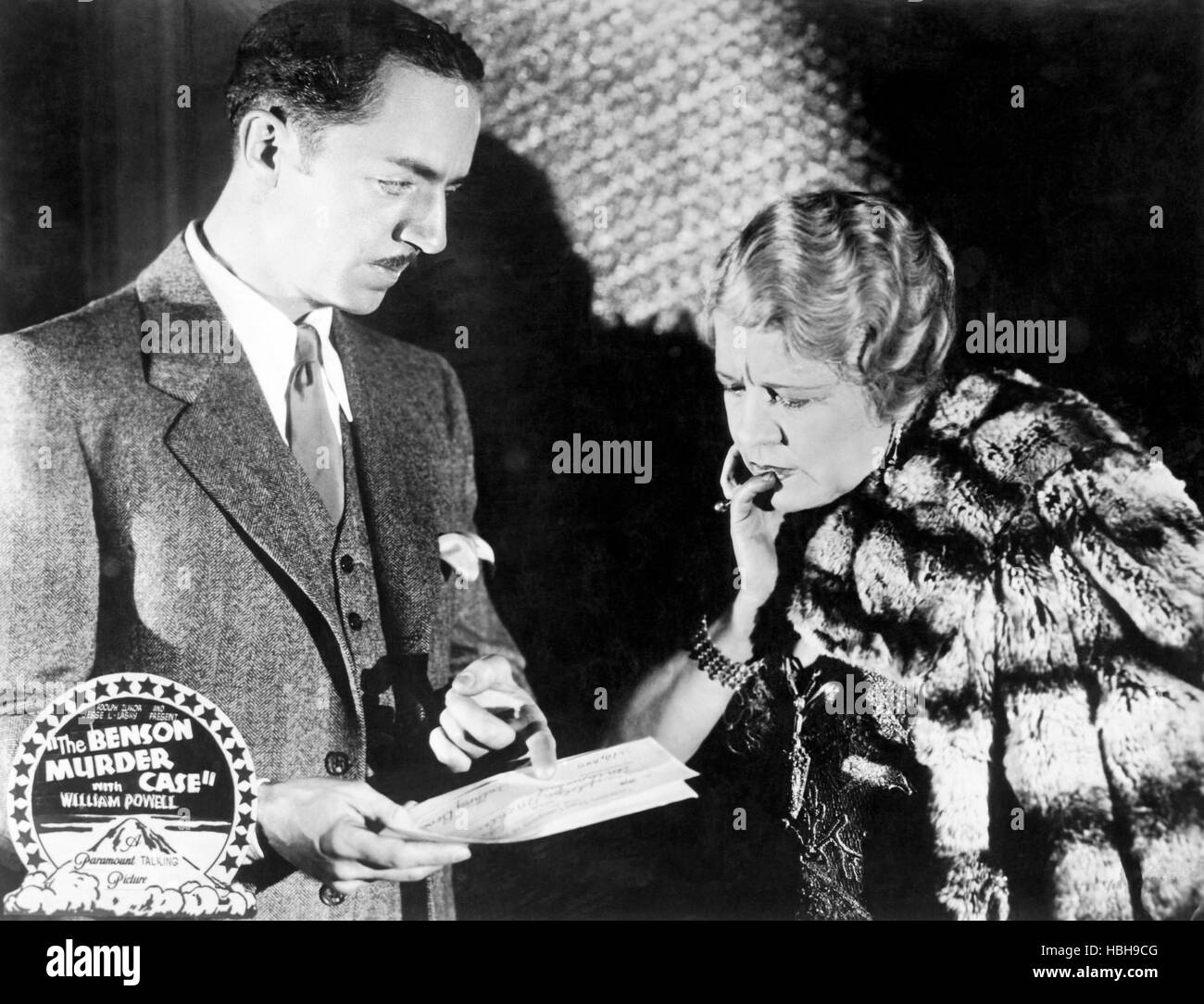 THE BENSON MURDER CASE, William Powell, May Beatty, 1930 Stock Photo ...