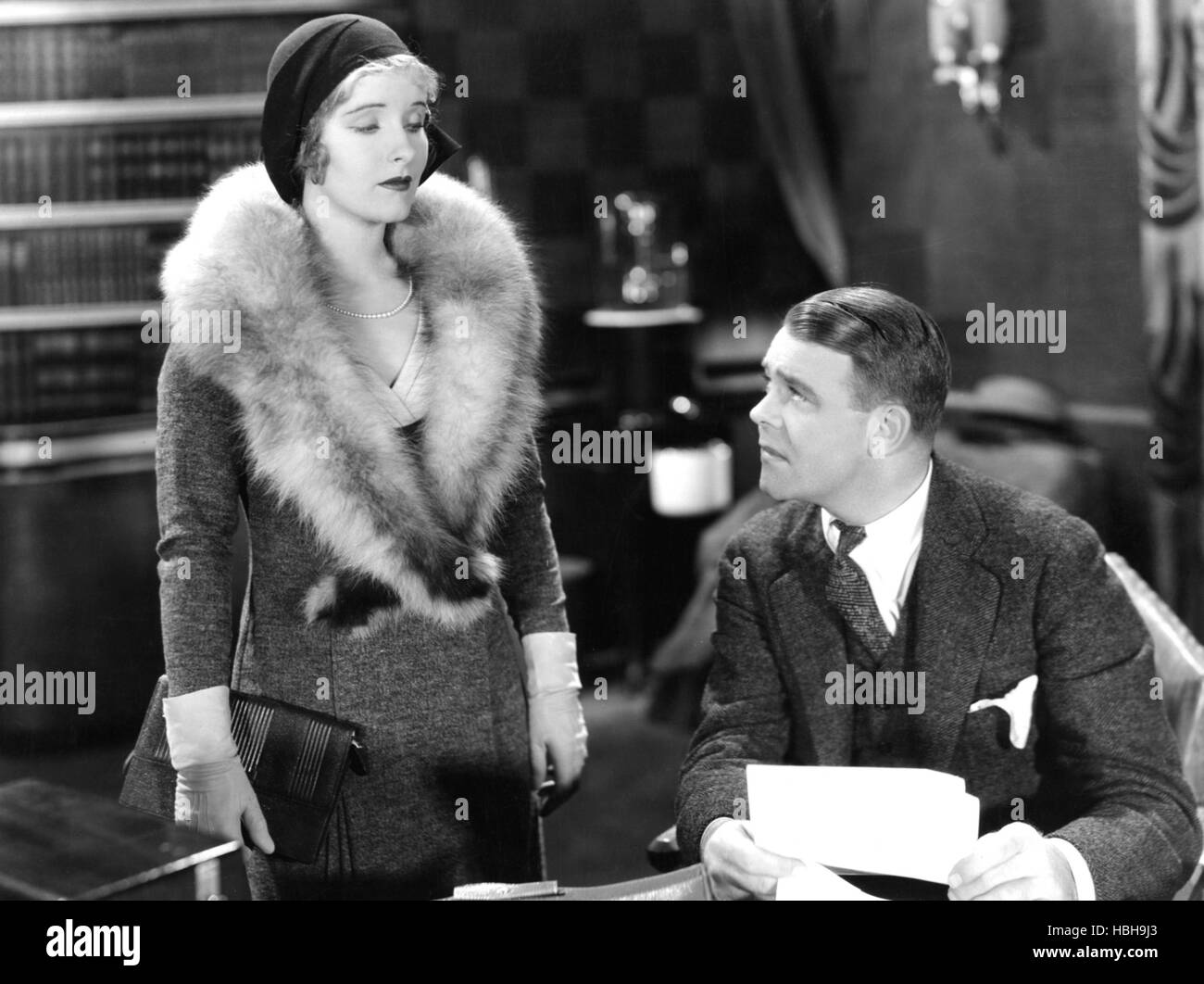 BEHIND OFFICE DOORS, Catherine Dale Owen, Robert Ames, 1931 Stock Photo ...