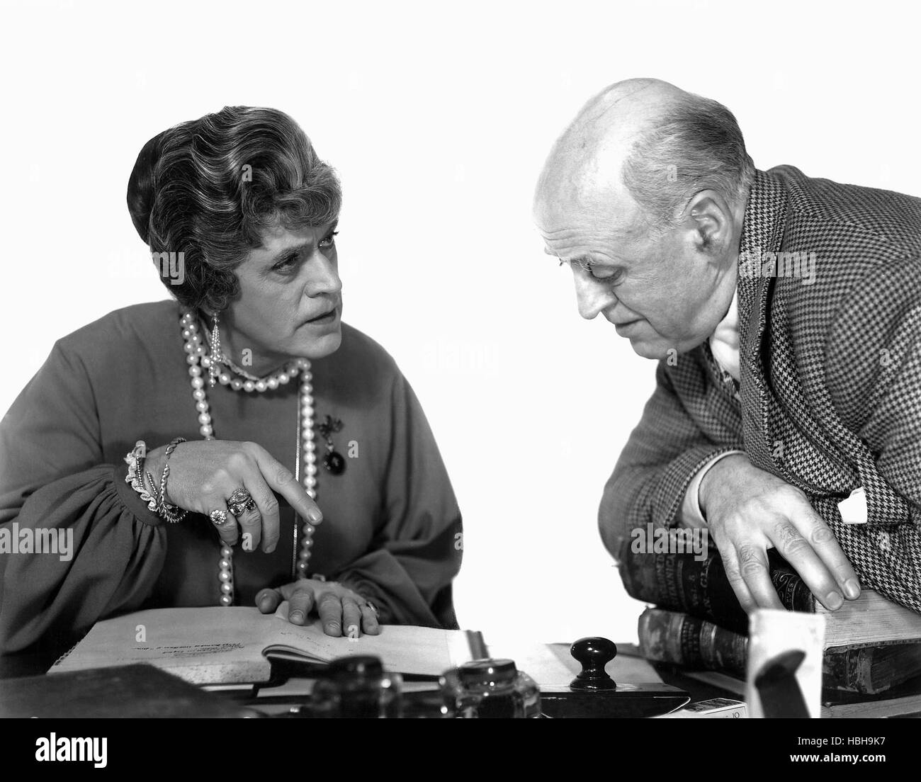 THE BELLS OF ST. TRINIAN'S. Alastair Sim in duel role, 1954 Stock Photo ...