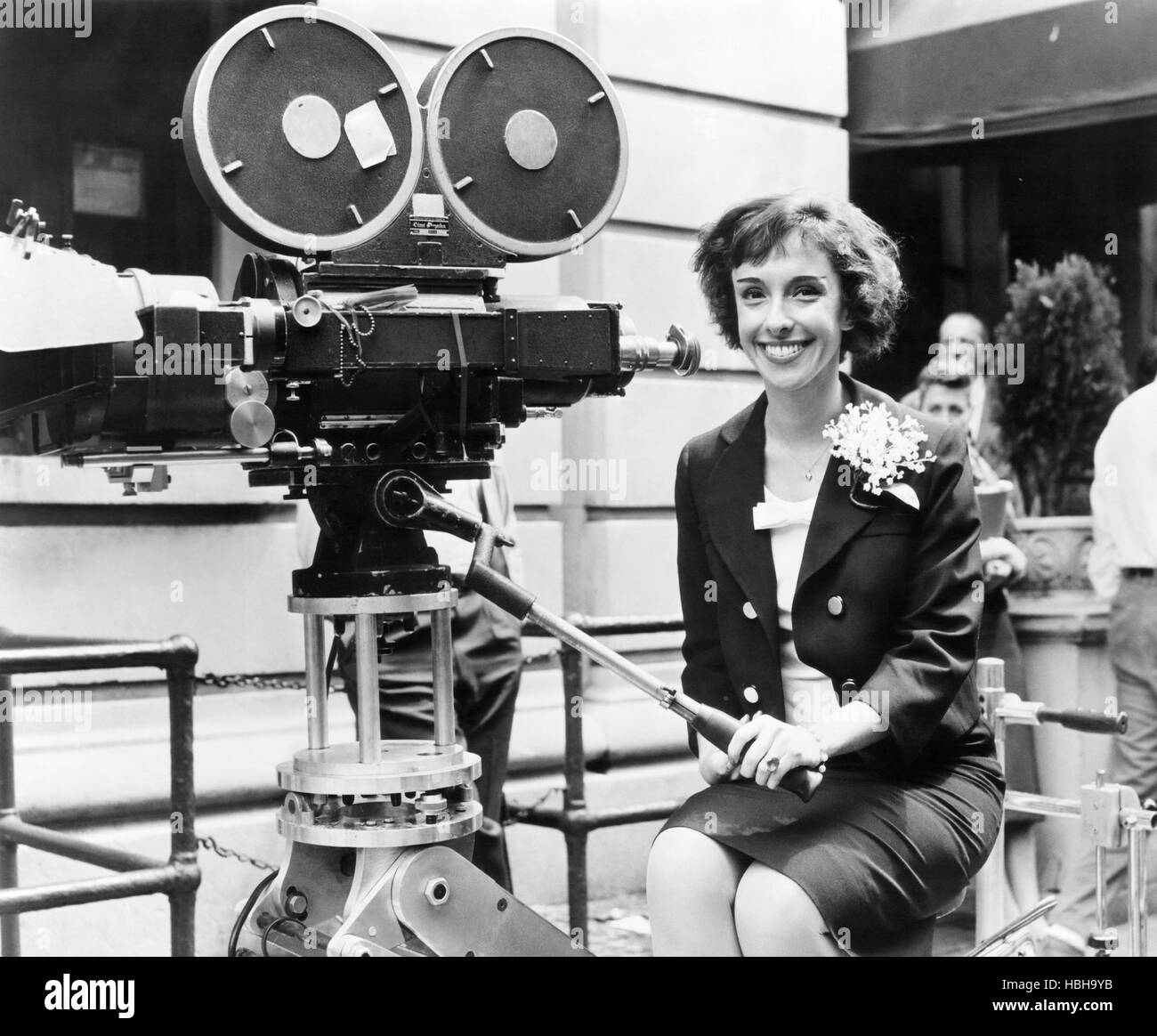 THE BEST OF EVERYTHING, from left, author Rona Jaffe, on location in ...