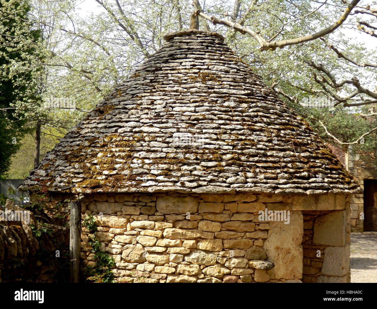 French Stone Lodge Stock Photo - Alamy
