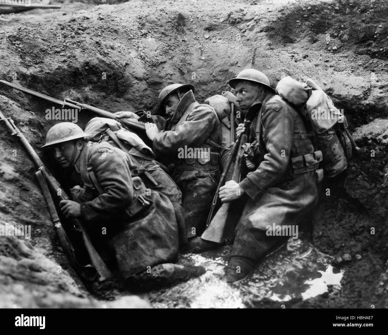 THE BIG PARADE, Tom O'Brien, John Gilbert, Karl Dane, 1925 Stock Photo ...